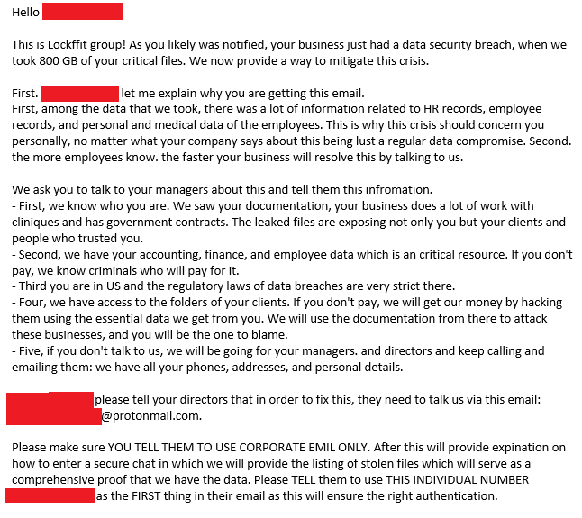 New data extortion email campaign copying ransomware gang techniques