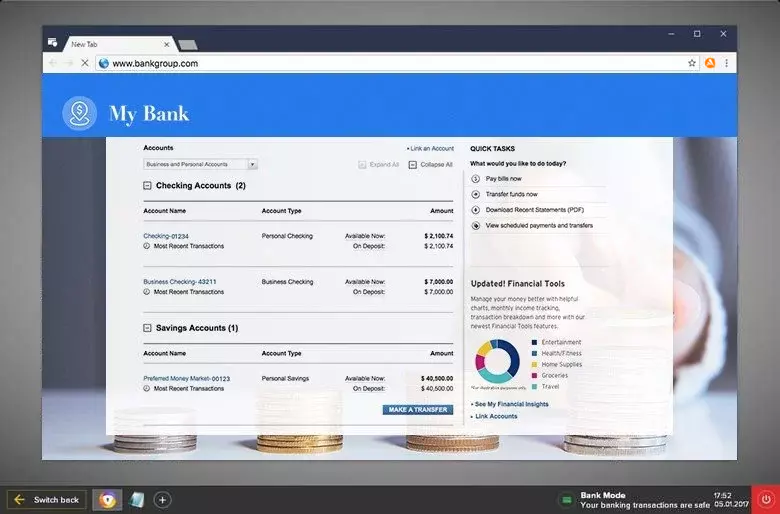 Protect yourself and your cash by using Bank Mode