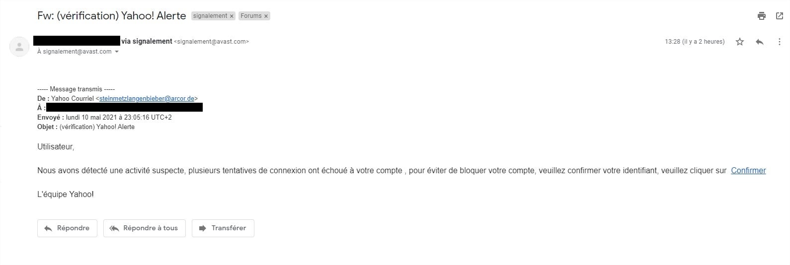 Les phishings de la semaine : Engie, Yahoo, Assurance Maladie