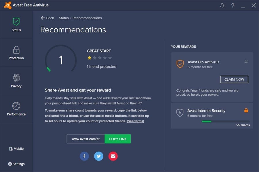 Recommend Avast, earn rewards | Avast