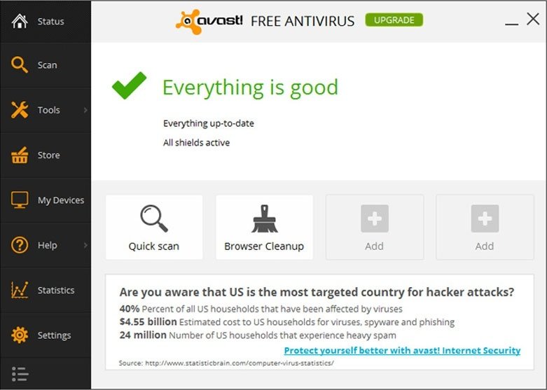 Recordando las interfaces de usuario de Avast