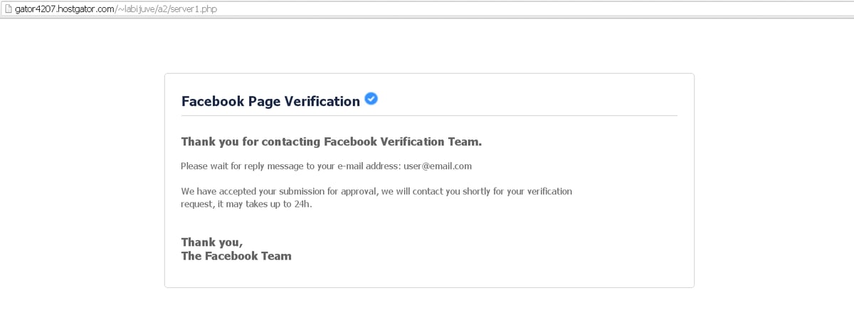 New fresh phishing campaign hits Facebook